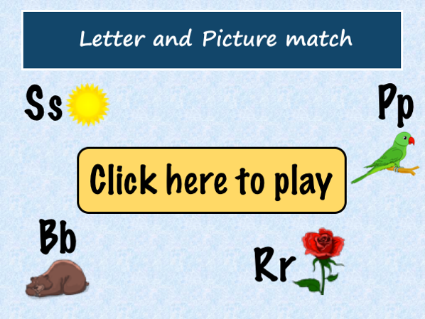 Digital Interactive Letter and Match Game - Enriching Early Learning